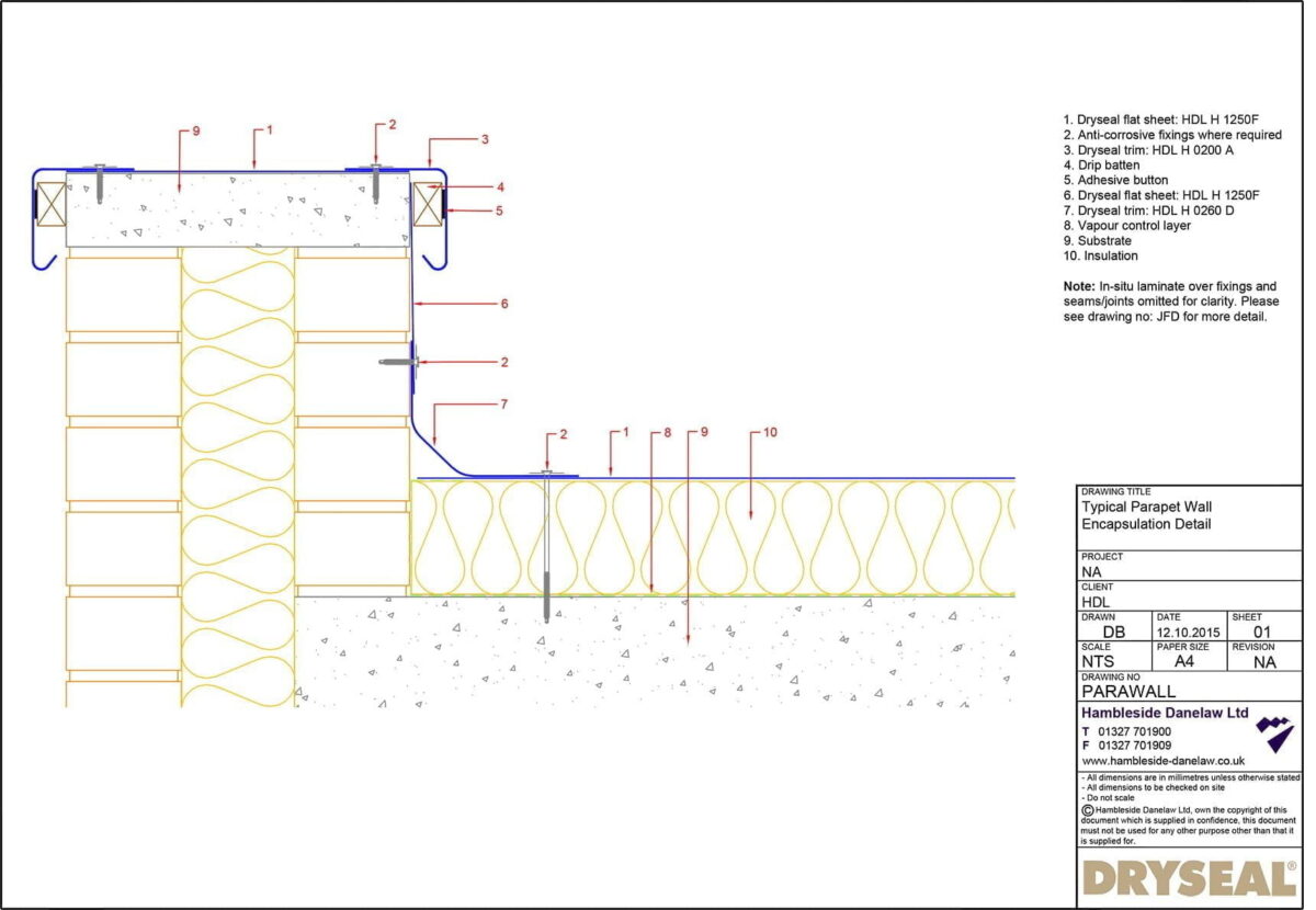 Parapet Wall Encapsulation – Hambleside Danelaw
