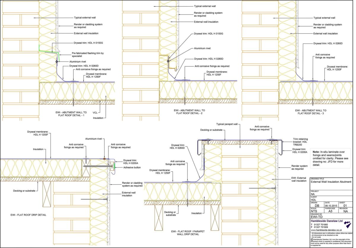 External Wall Insulation Abutment Detail – Hambleside Danelaw